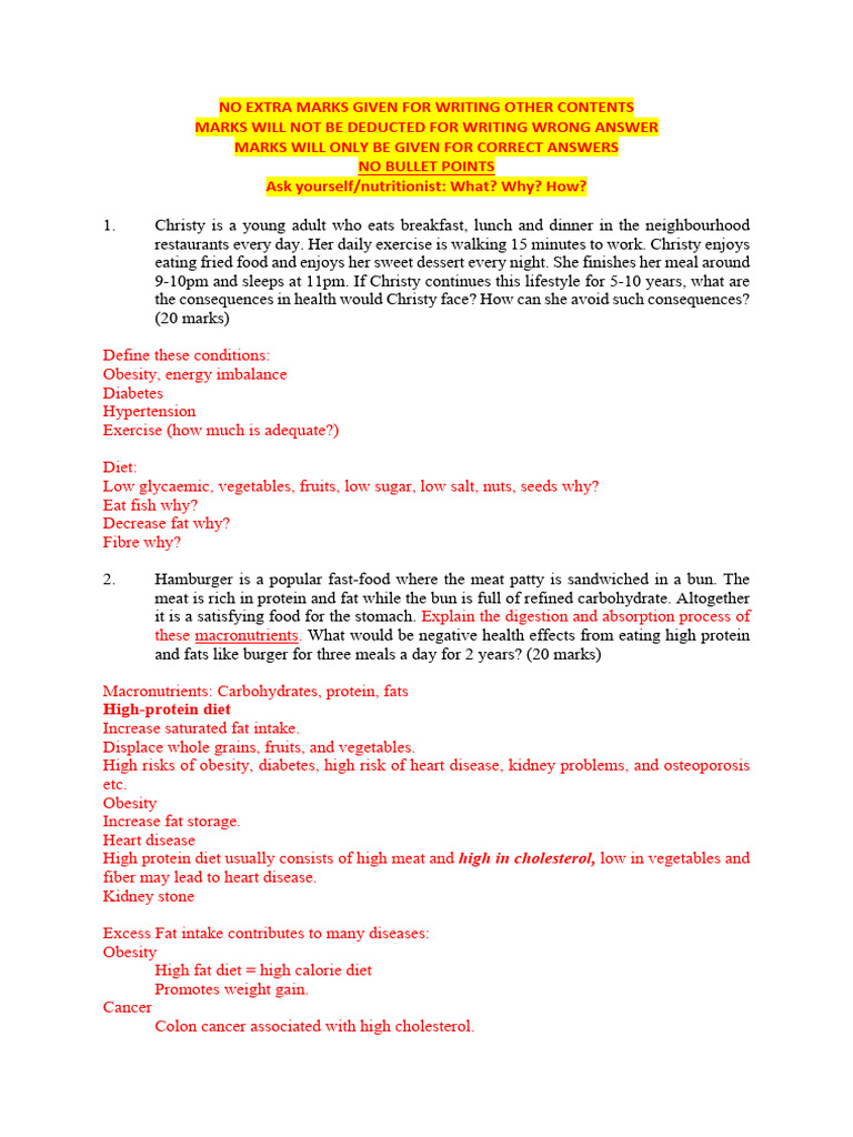BIOL1201 - FINAL EXAM - Examples - Qs | PDF