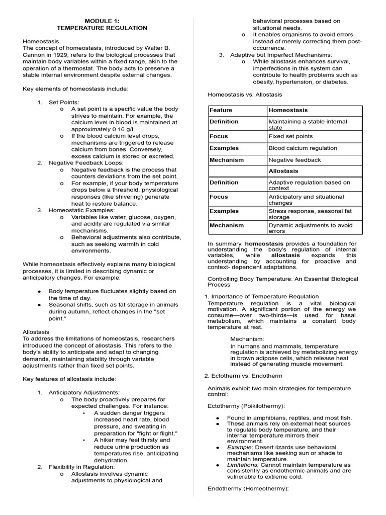 Chapter 9_ Internal Regulation | PDF | Digestion | Thermoregulation
