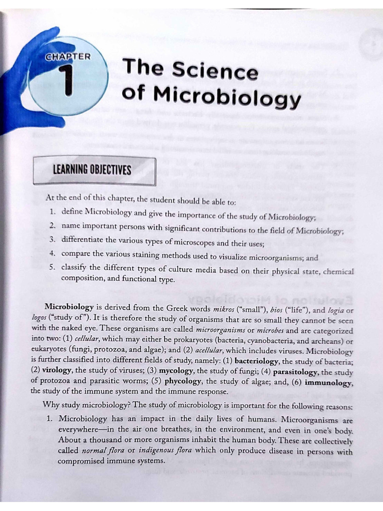 Chapter1.the Science of Microbiology | PDF