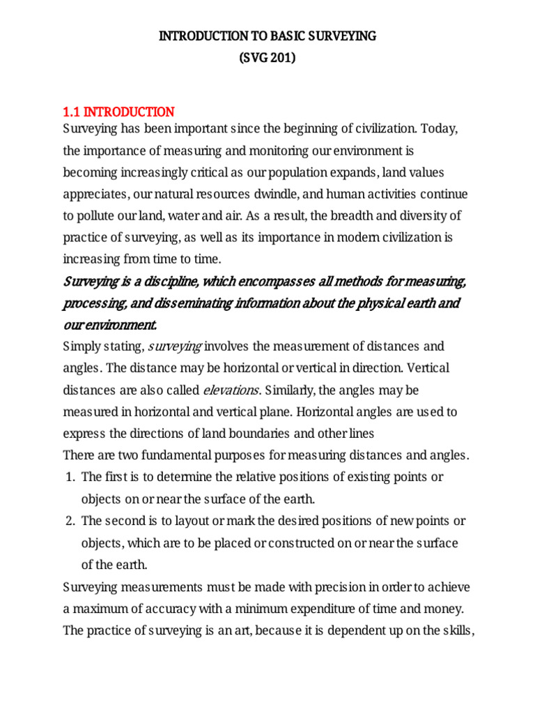 SVG 201-Basic Survey | PDF