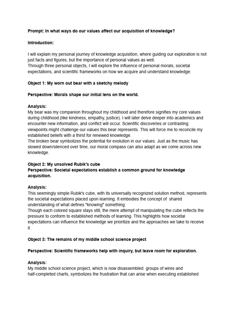 Exhibition Outline Cagla A. | PDF | Knowledge | Scientific Method