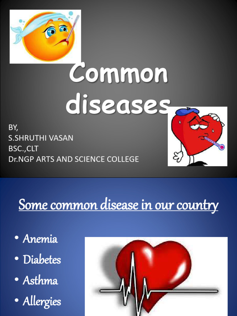 Common Diseases Overview: Anemia, Diabetes, Asthma, Cancer, Allergies ...