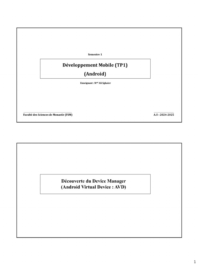 Correction t1 Dev Mobile | PDF