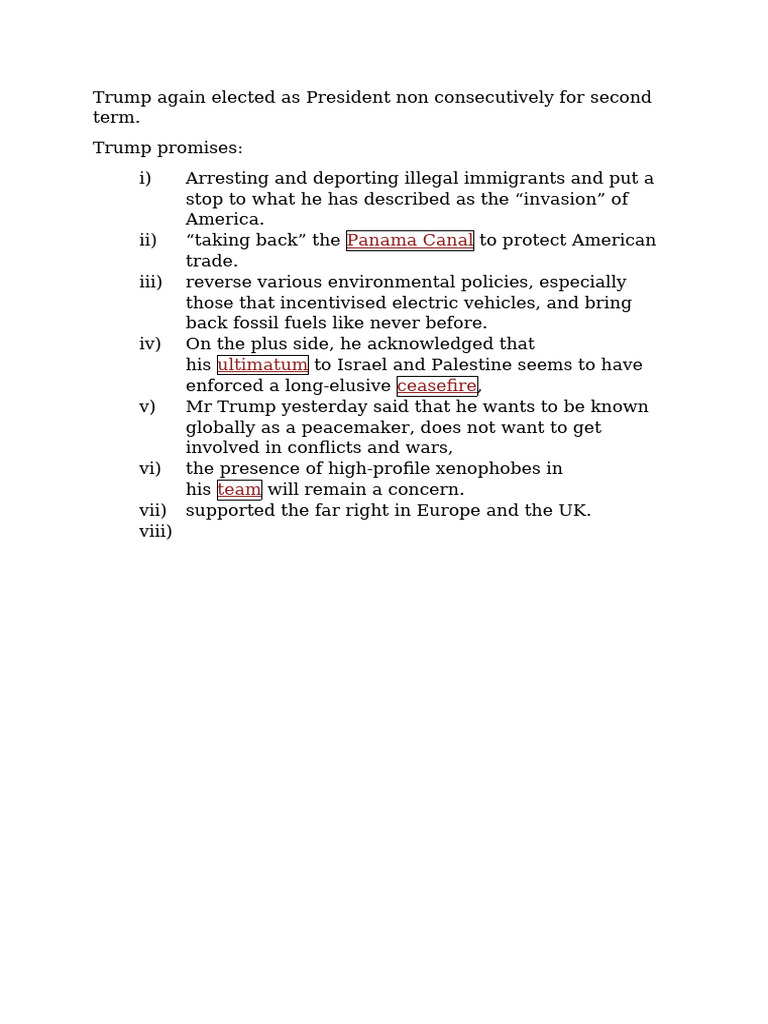 Trump Policies | PDF