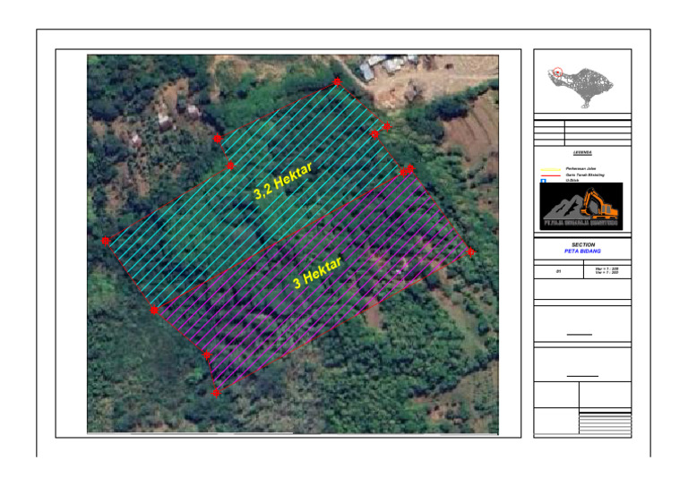 PETA BIDANG QUARRY 1-Model | PDF