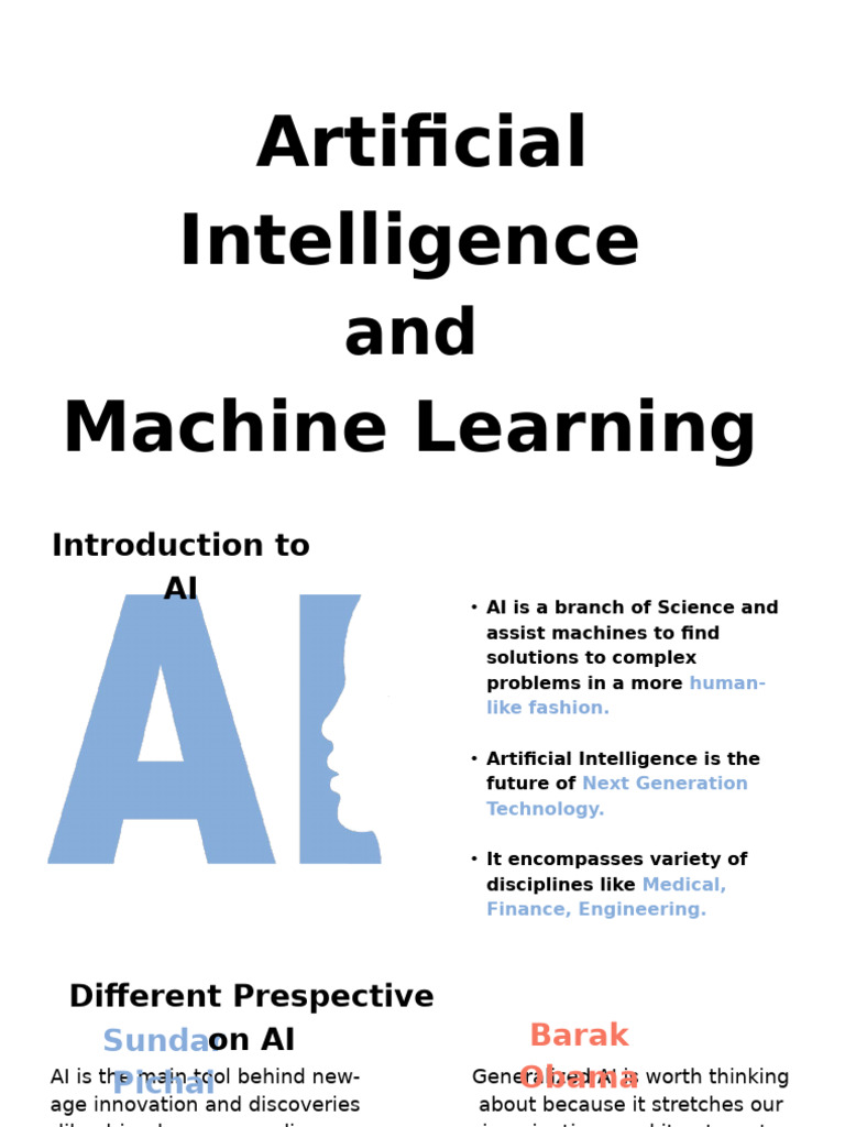 Artificial Intelligence and Machine Learning | PDF | Artificial Intelligence | Intelligence (AI ...