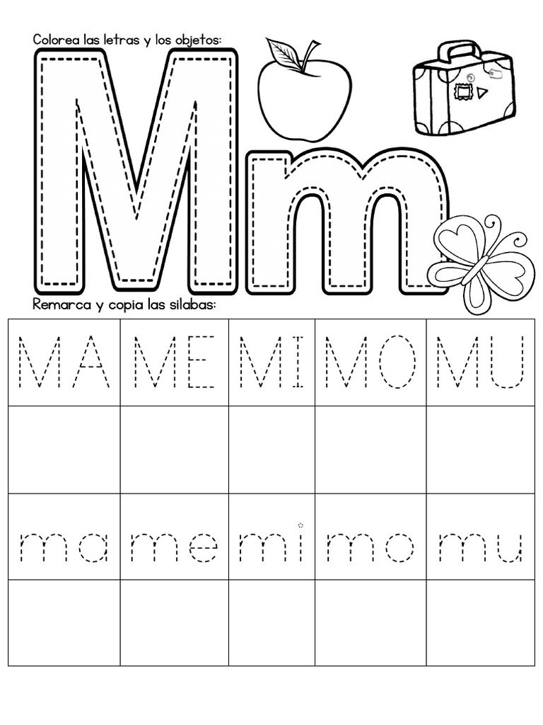 Aprender Las Sílabas Ma Me Mi Mo Mu | PDF