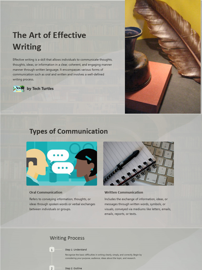 writing skills by tech turtles | PDF | Narrative | Communication