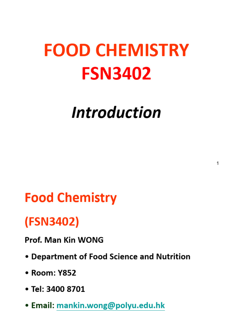 FSN 3402 1 Introduction | PDF