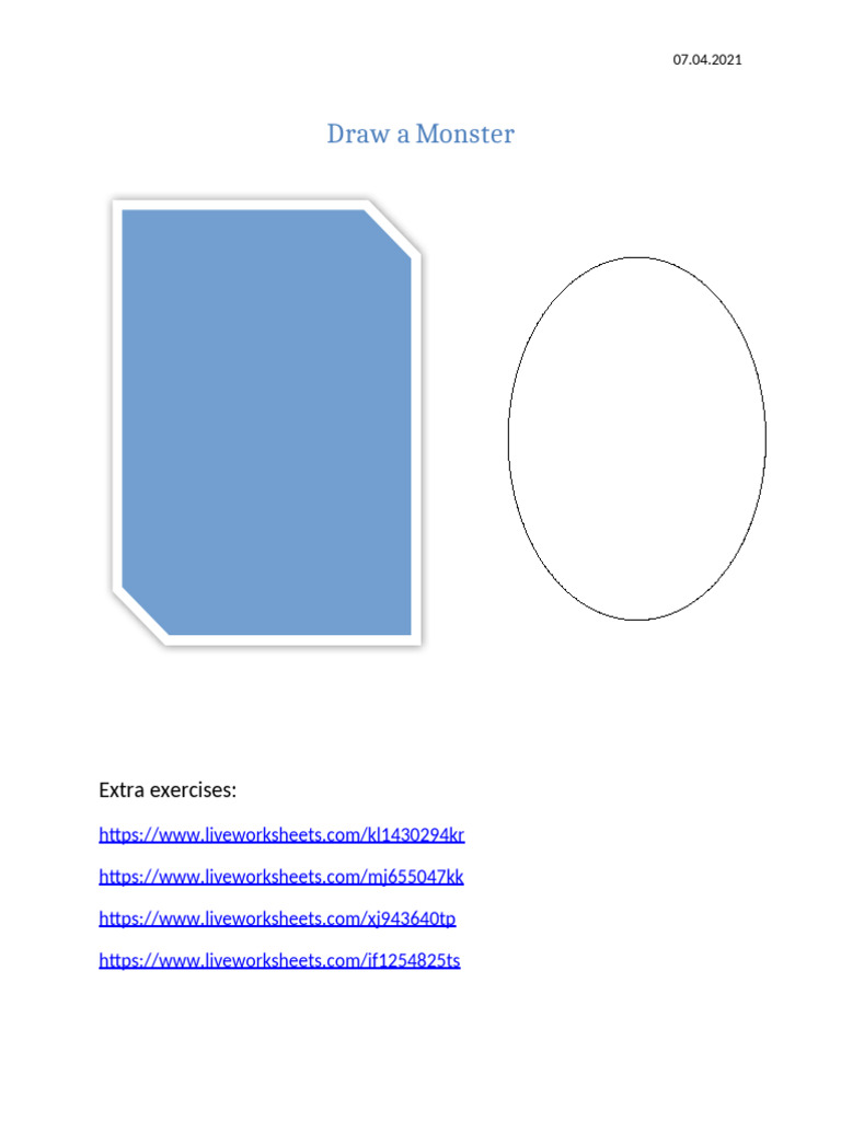 Draw A Monster | PDF