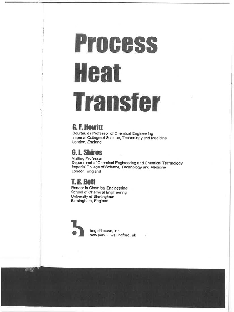 Cross Flow HEX-Process HT by Hewitt Et Al-Section 2.4.5 | PDF