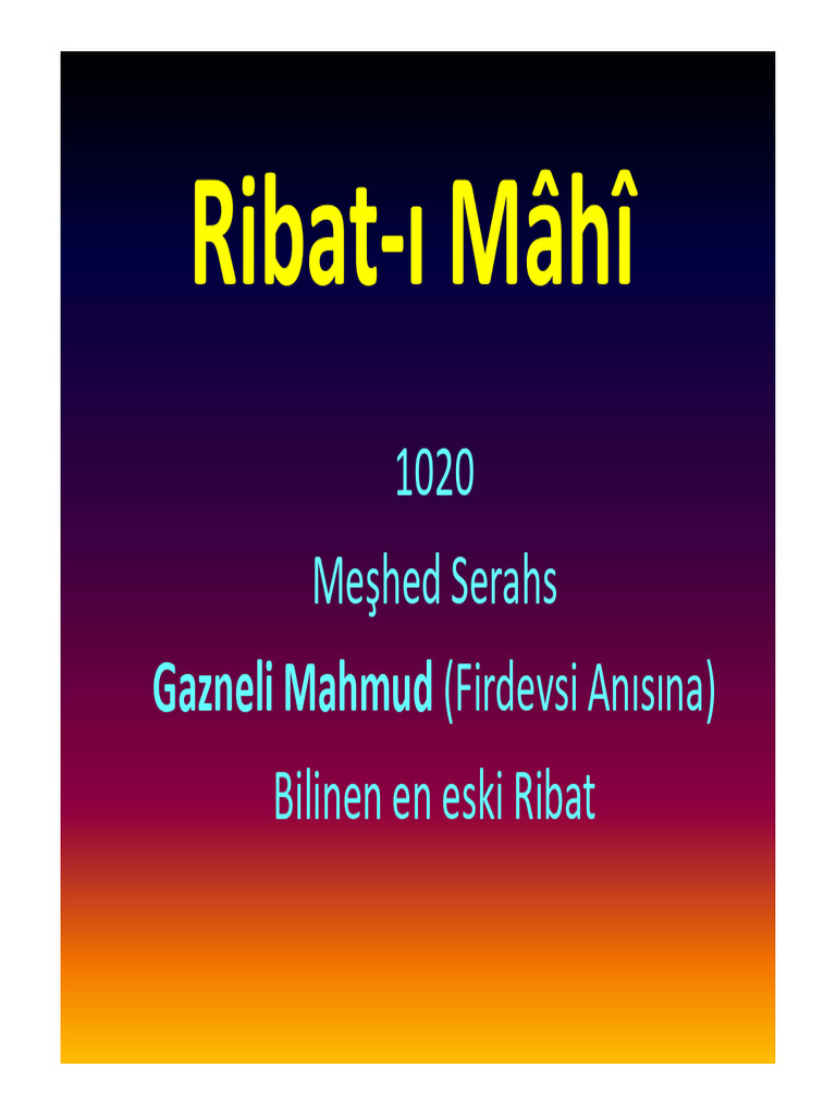Gazneli Ribat-ı Mahi | PDF