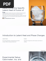 Specific Latent Heat of Ice Experiment | PDF | Latent Heat | Temperature