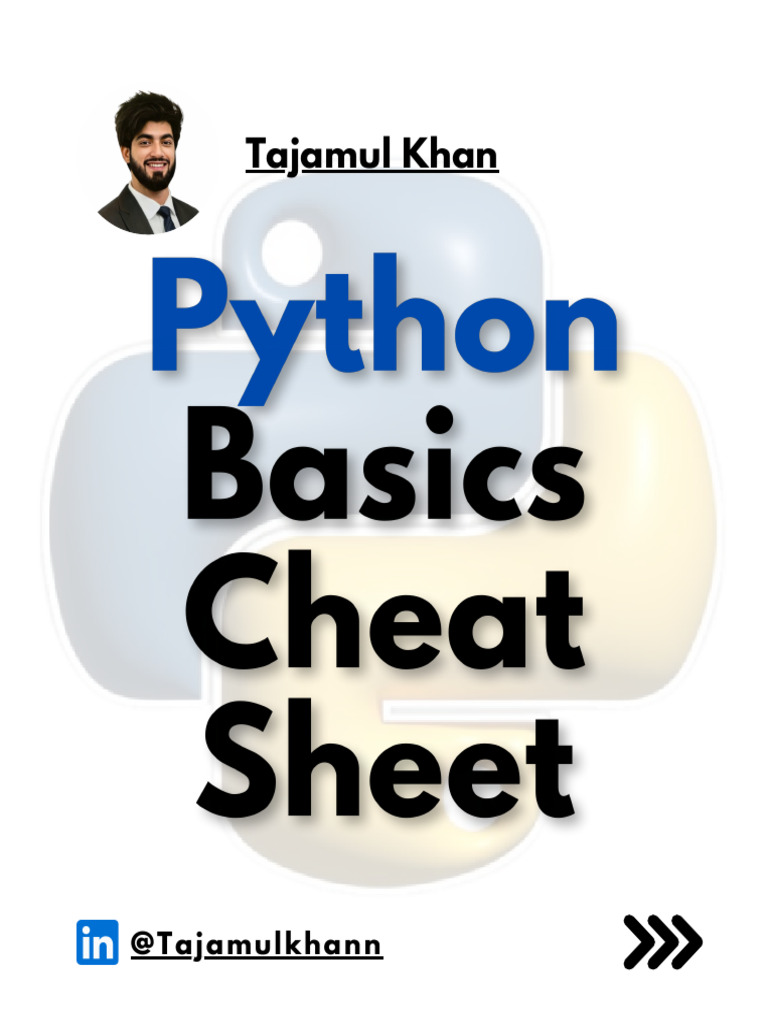 Python Basics Cheat Sheet | PDF | Python (Programming Language ... Python Basics Cheat Sheet | PDF | Python (Programming Language ...