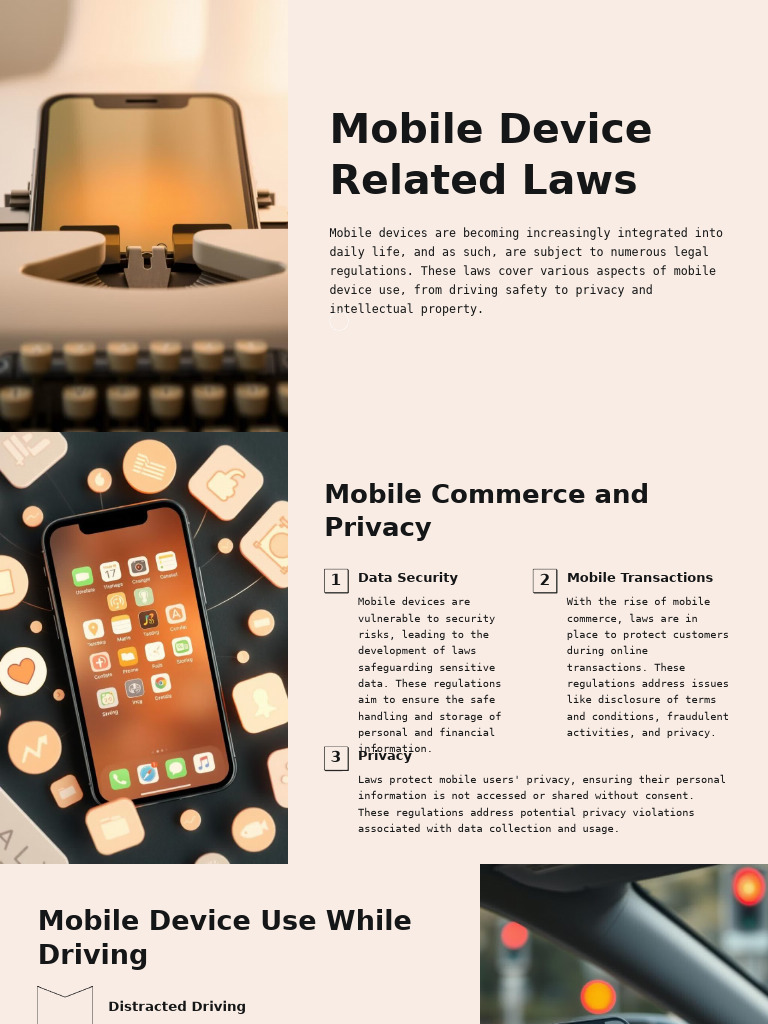 Mobile Device Laws: Safety, Privacy, & Security | PDF | Cybercrime ...