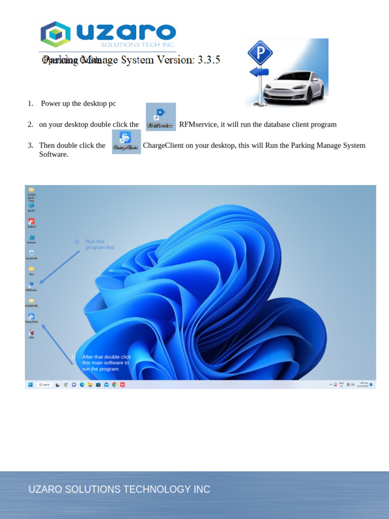 Parking System Operation Manual | PDF | Login | Icon (Computing)