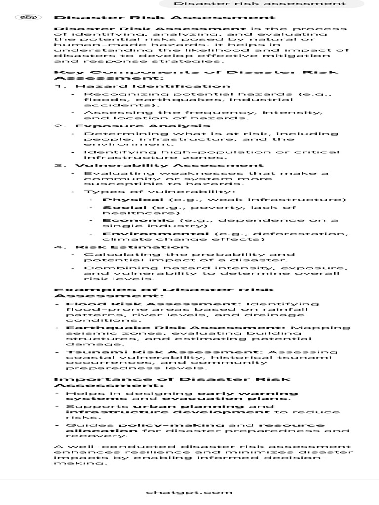 Disaster Management Terminology 11 | PDF
