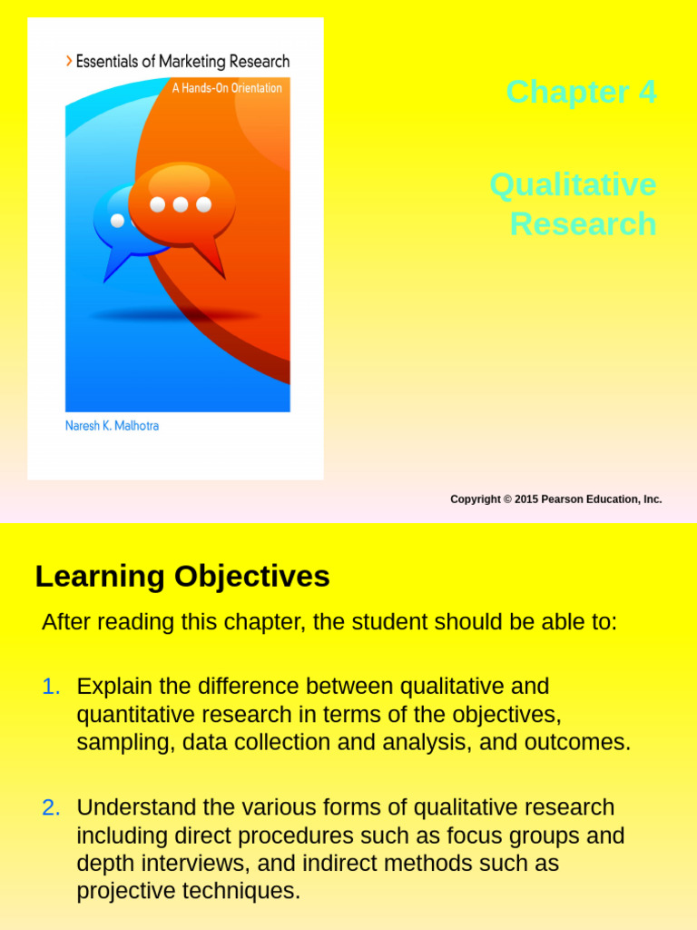 Malhotra 04 - Essentials 1E | PDF | Focus Group | Qualitative Research