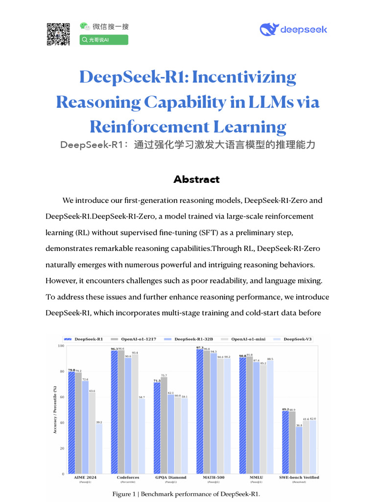 AI Reasoning with RL: DeepSeek-R1 | PDF | Thought | Reason
