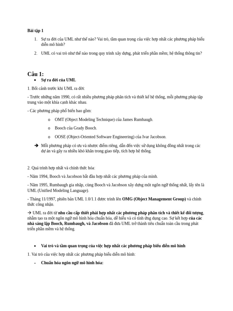 UML Buoi1 | PDF