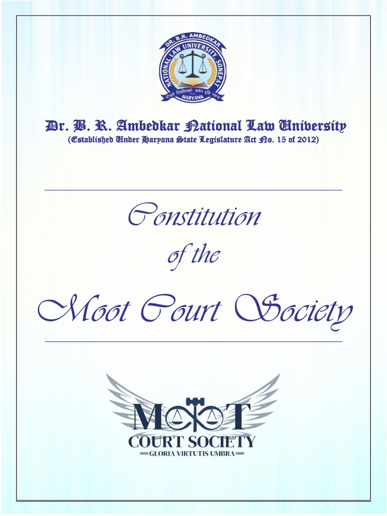 Constitution of Moot Court Society | PDF | Presidents Of The United ...