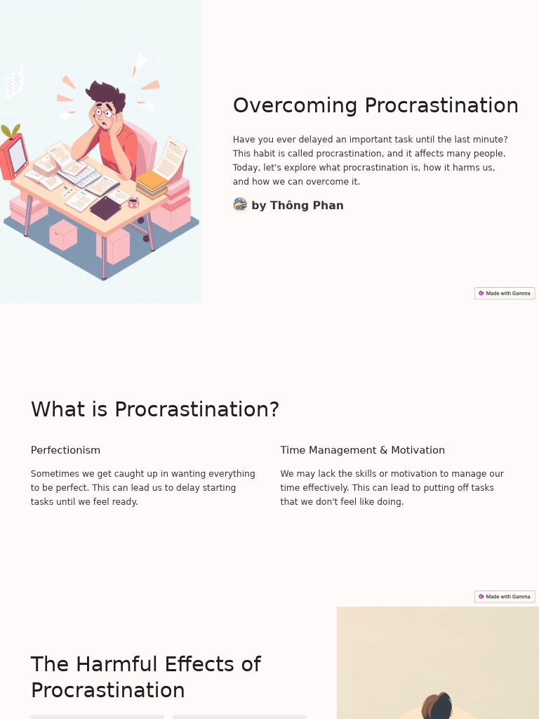 Overcoming Procrastination | PDF | Professional Skills | Procrastination