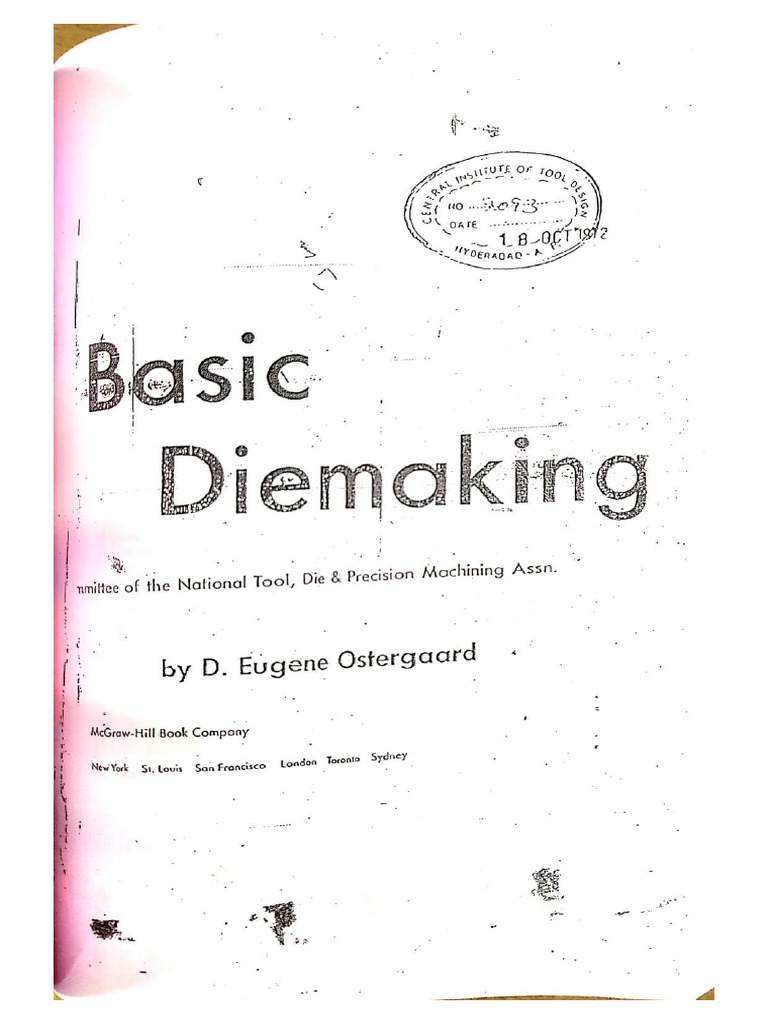 Basic & Advanced Die Making - Compressed-2 | PDF