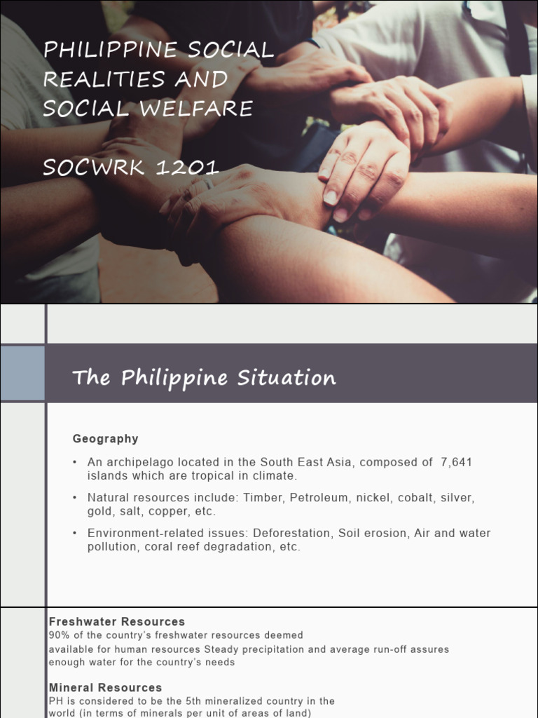 Philippine Social Welfare Overview | PDF | Poverty | Poverty & Homelessness