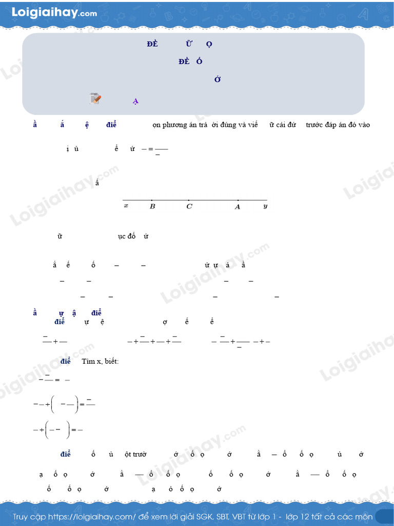De Kiem Tra Giua Hoc Ki 2 Toan 6 de So 1 Chan Troi Sang Tao 1676024470 | PDF