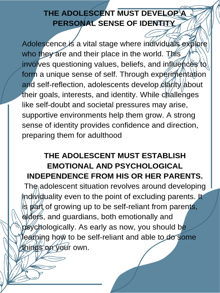 Personal Development Self Concept | PDF | Adolescence | Cerebral Hemisphere