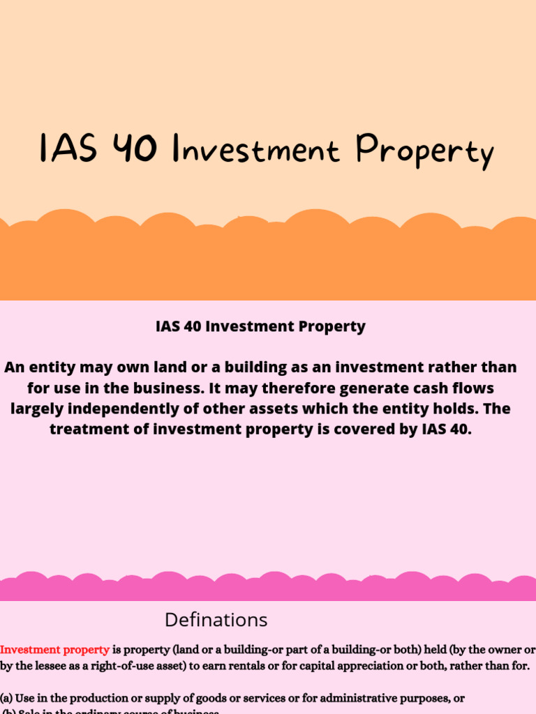 IAS 40 Investment Property PDF | PDF | Fair Value | International Financial Reporting Standards