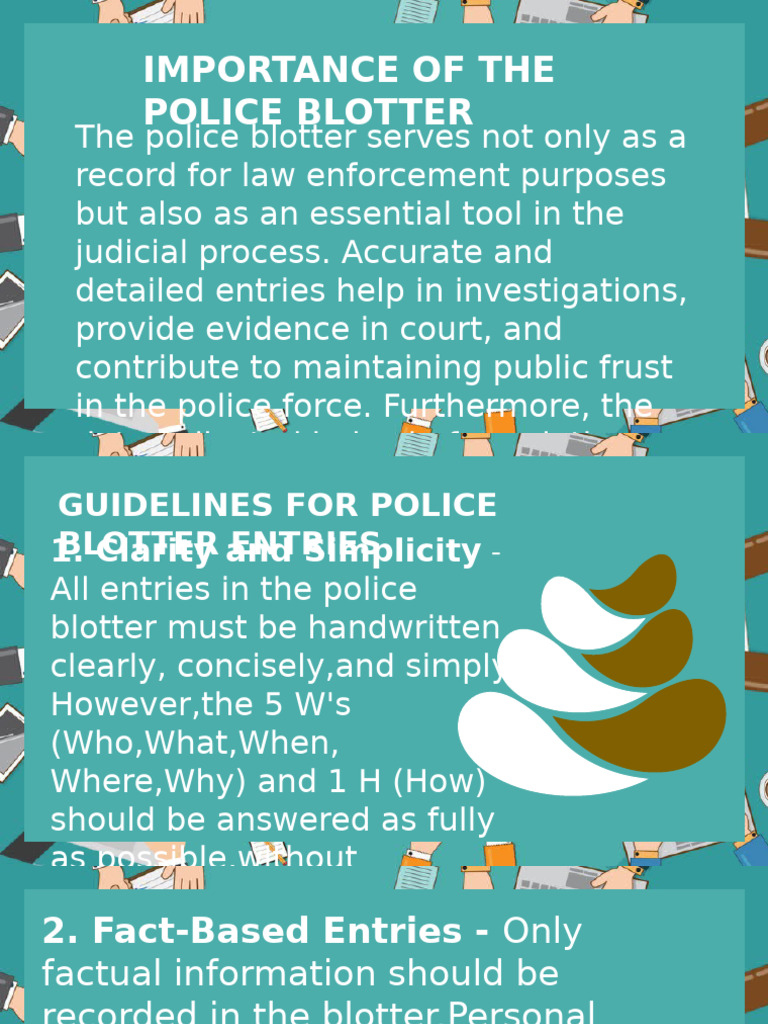 Importance of The Police Blotter | PDF