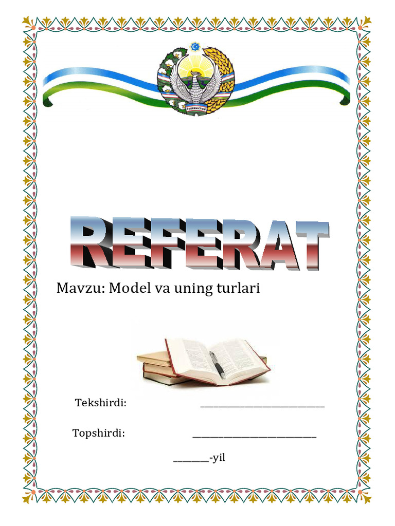 2.model Va Uning Turlari | PDF