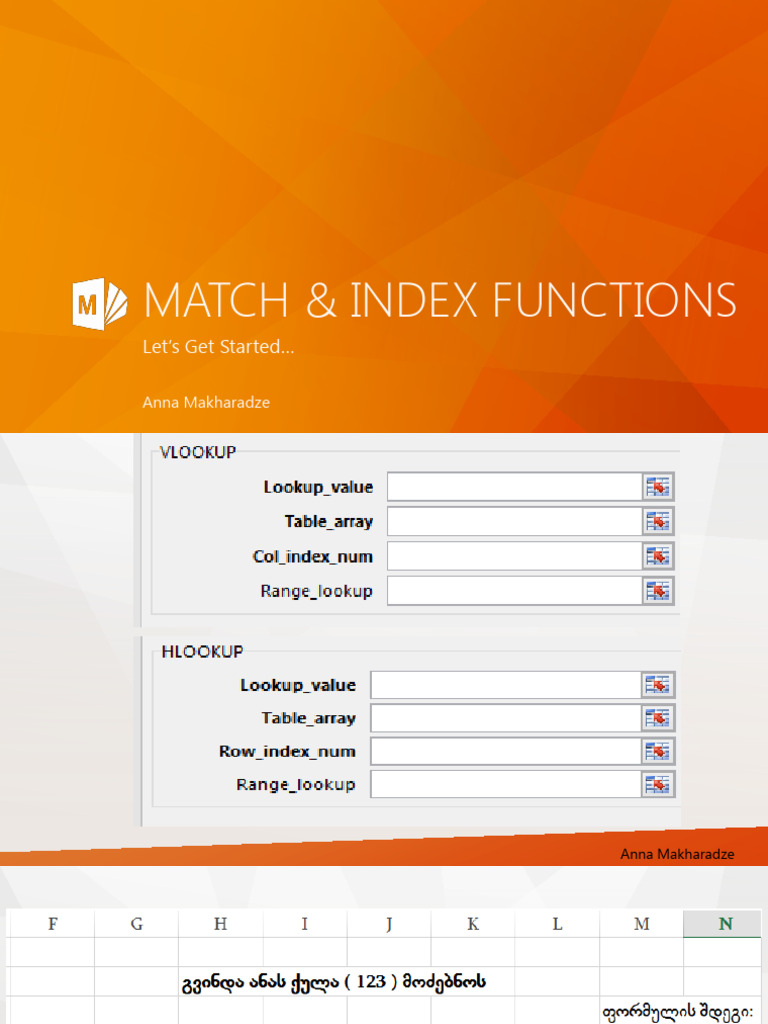 Match & Index Functions: Let's | PDF | Function (Mathematics ...