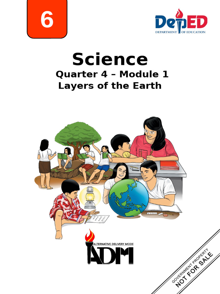 Science 6 Q4 Module 1 Week 1 | PDF | Planetary Core | Crust (Geology)