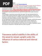 Ship Stability and Equilibrium Explained | PDF | Buoyancy | Mechanics