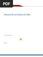 Manual de Uso Básico de EES | PDF | Ecuaciones | Ventana (informática)