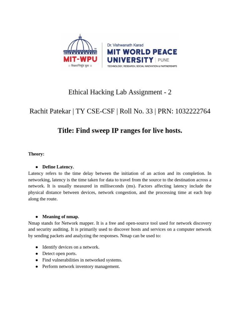 Ethical Hacking Lab Guide | PDF