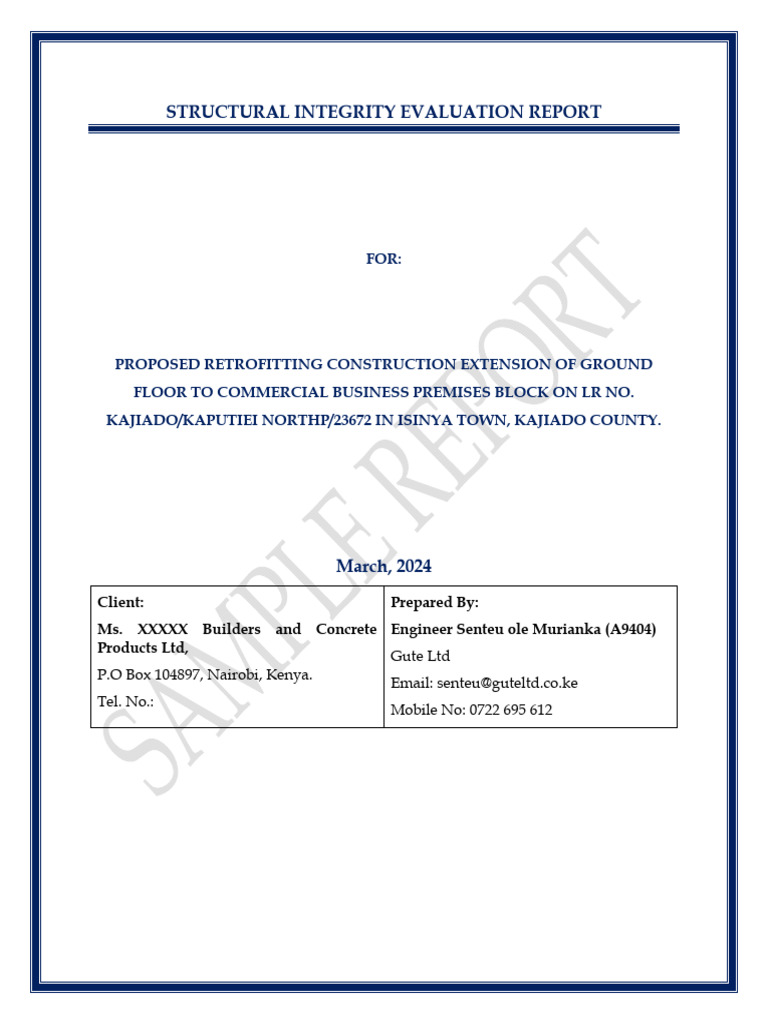 Structural Integrity Report for Retrofitting | PDF | Concrete | Beam ...