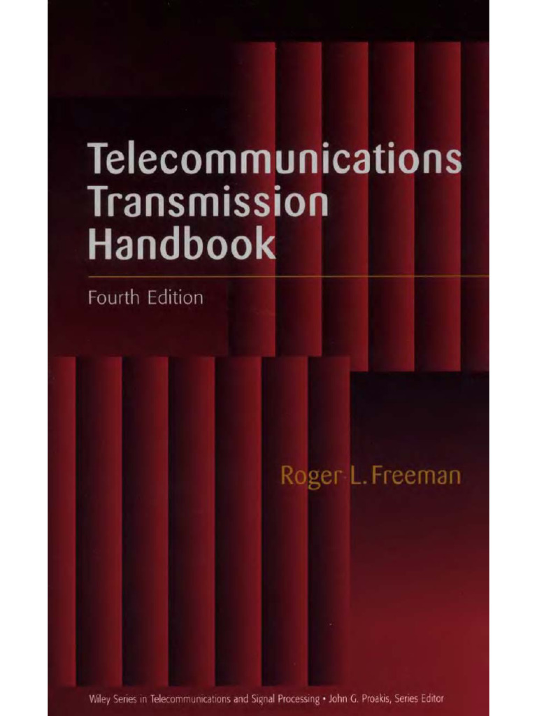 Vdoc.pub Telecommunications Transmission Handbook | PDF