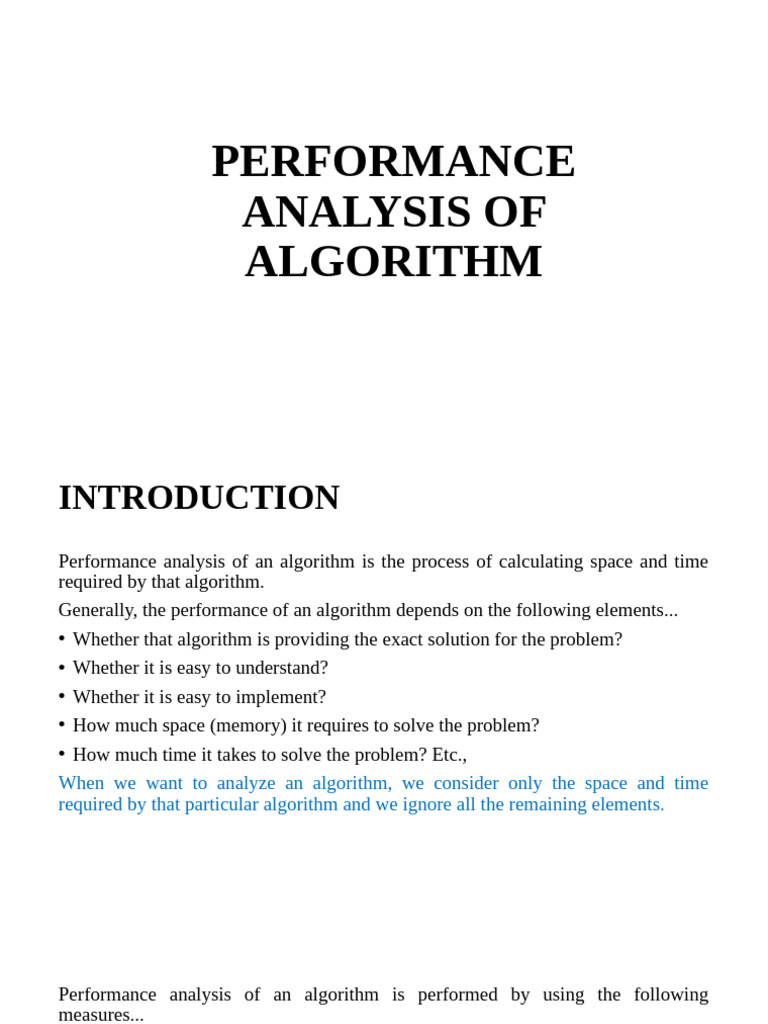 2. PERFORMANCE ANALYSIS_SPACE COMPLEXITY | PDF | Integer (Computer ...