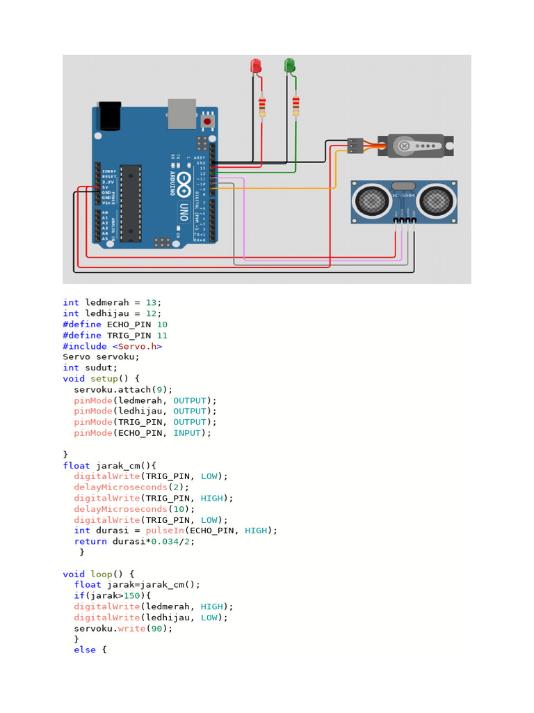 Palang Parkir Otomatis Arduino | PDF