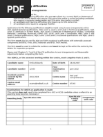Form 9: Access Arrangements Guide | PDF | Disability