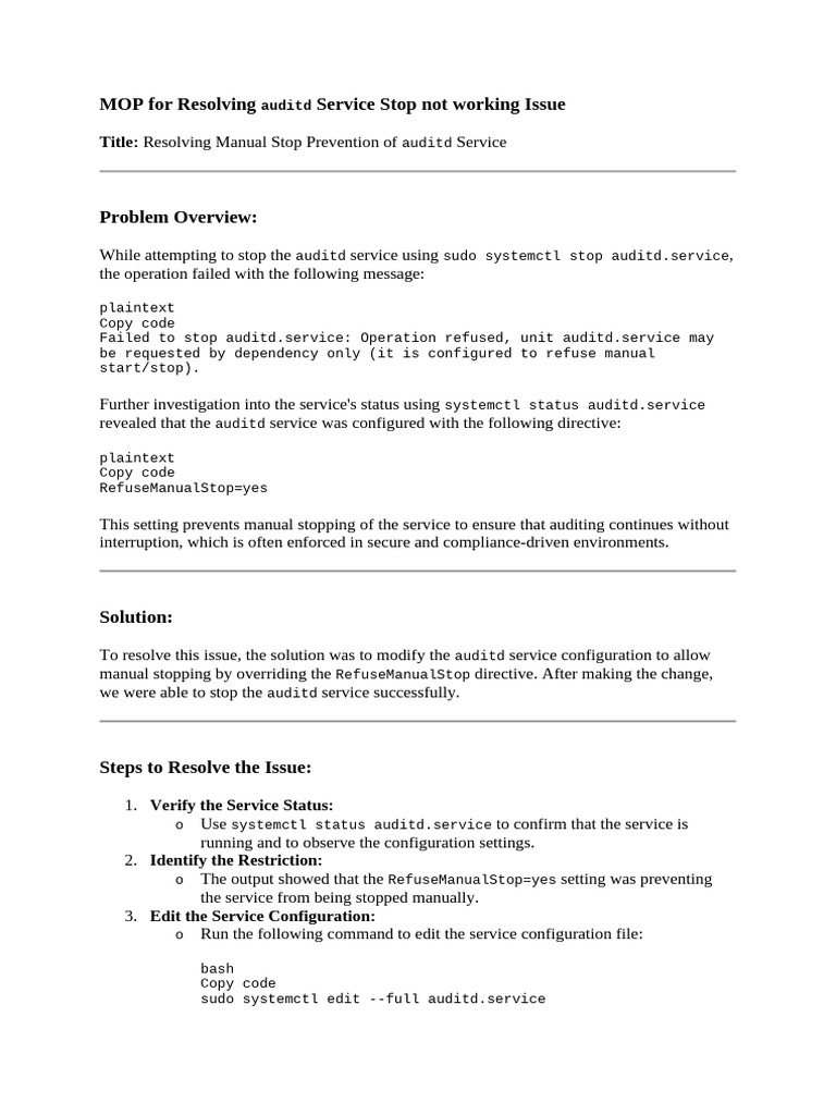 System Admin Guide: Stopping auditd | PDF | Audit | Sudo