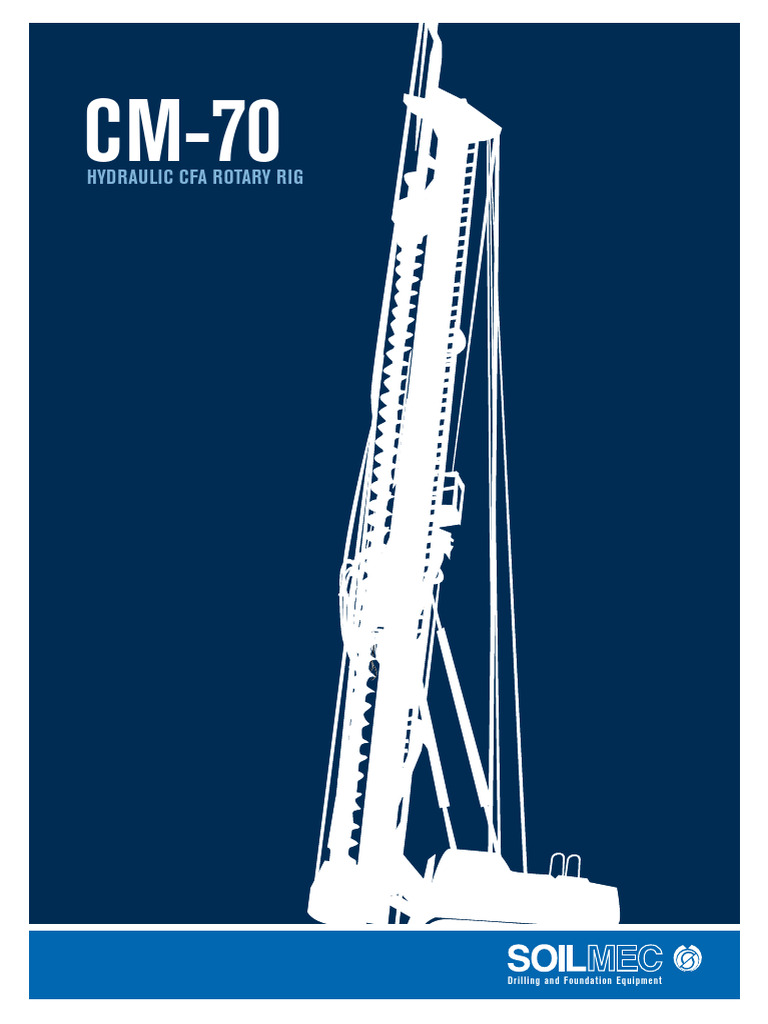 Soilmec CM70 | PDF | Deep Foundation | Drilling