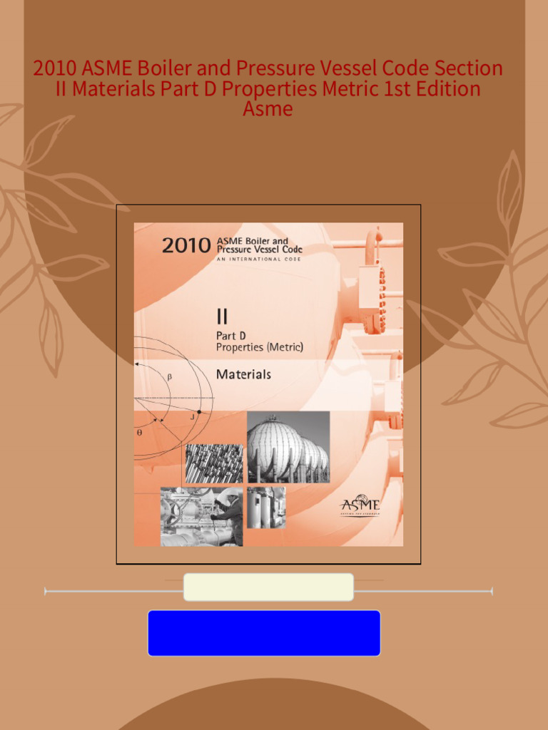 Download complete 2010 ASME Boiler and Pressure Vessel Code Section II ...
