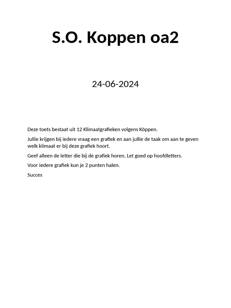 Koppen So A2 | PDF