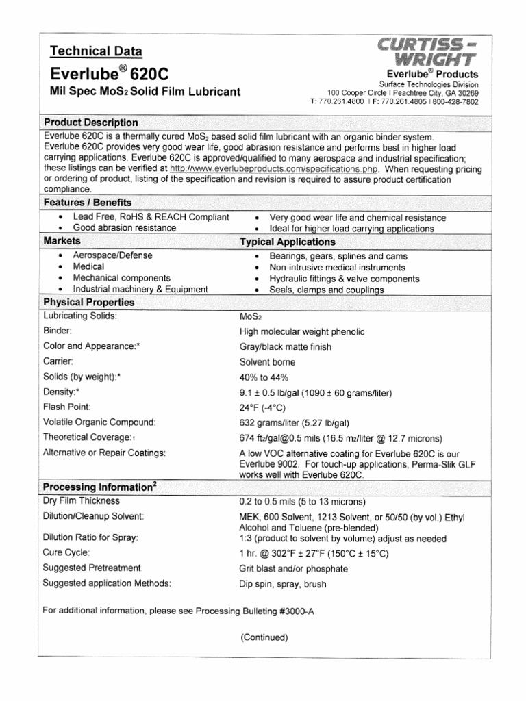 Everlube 620C | PDF