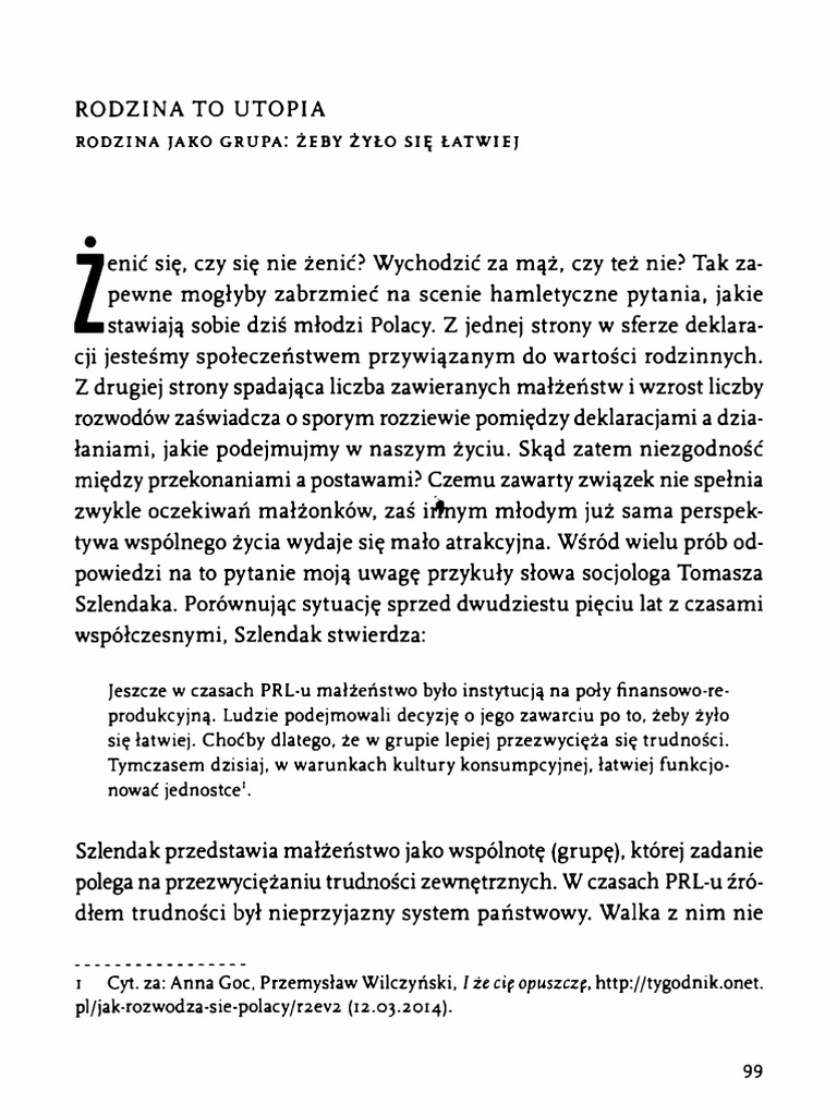 Rodzina To Utopia | PDF
