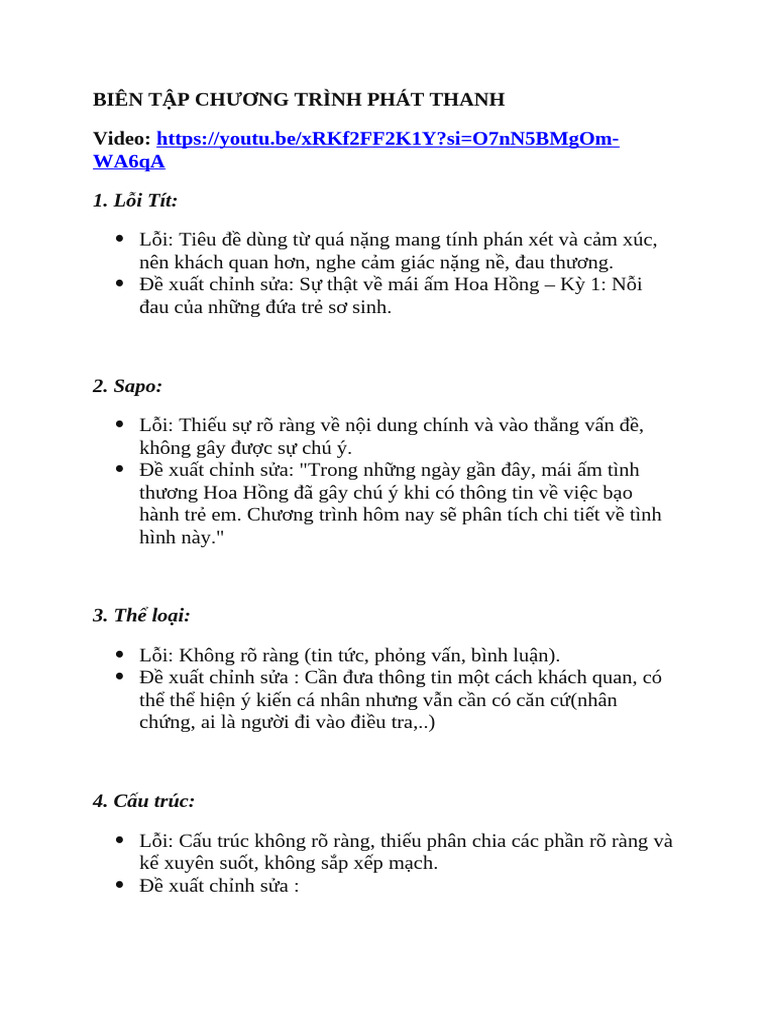 BTCT Phát Thanh - PPBT | PDF